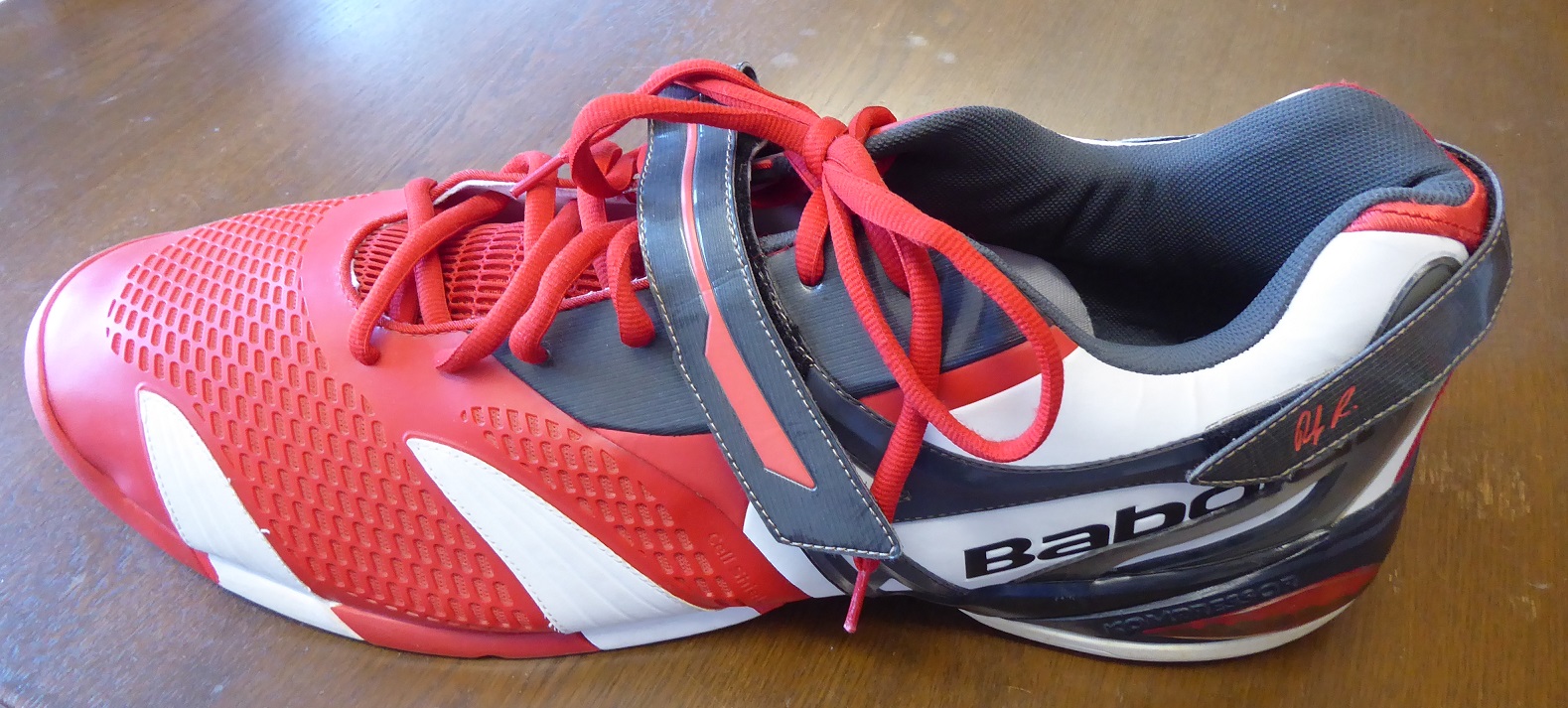 An Oversize Babolat Andy Roddick Tennis Shoe An Oversize Babolat Andy Roddick Tennis Shoe