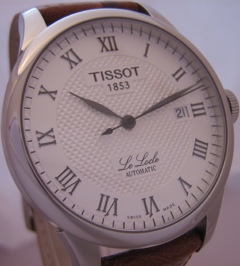 Tissot Le Locle Automatic, Silver Dial With Leather Strap